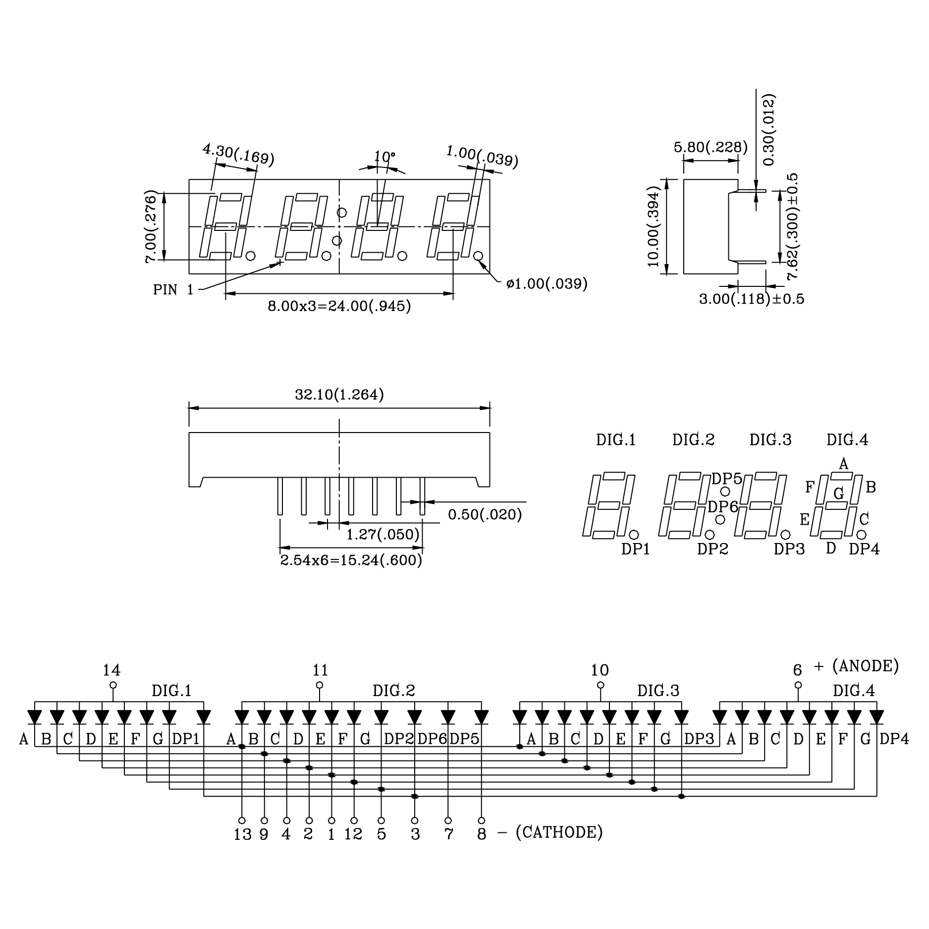 Products｜Display｜Four Digit-284-14 - Para Light Electronics Co., Ltd.