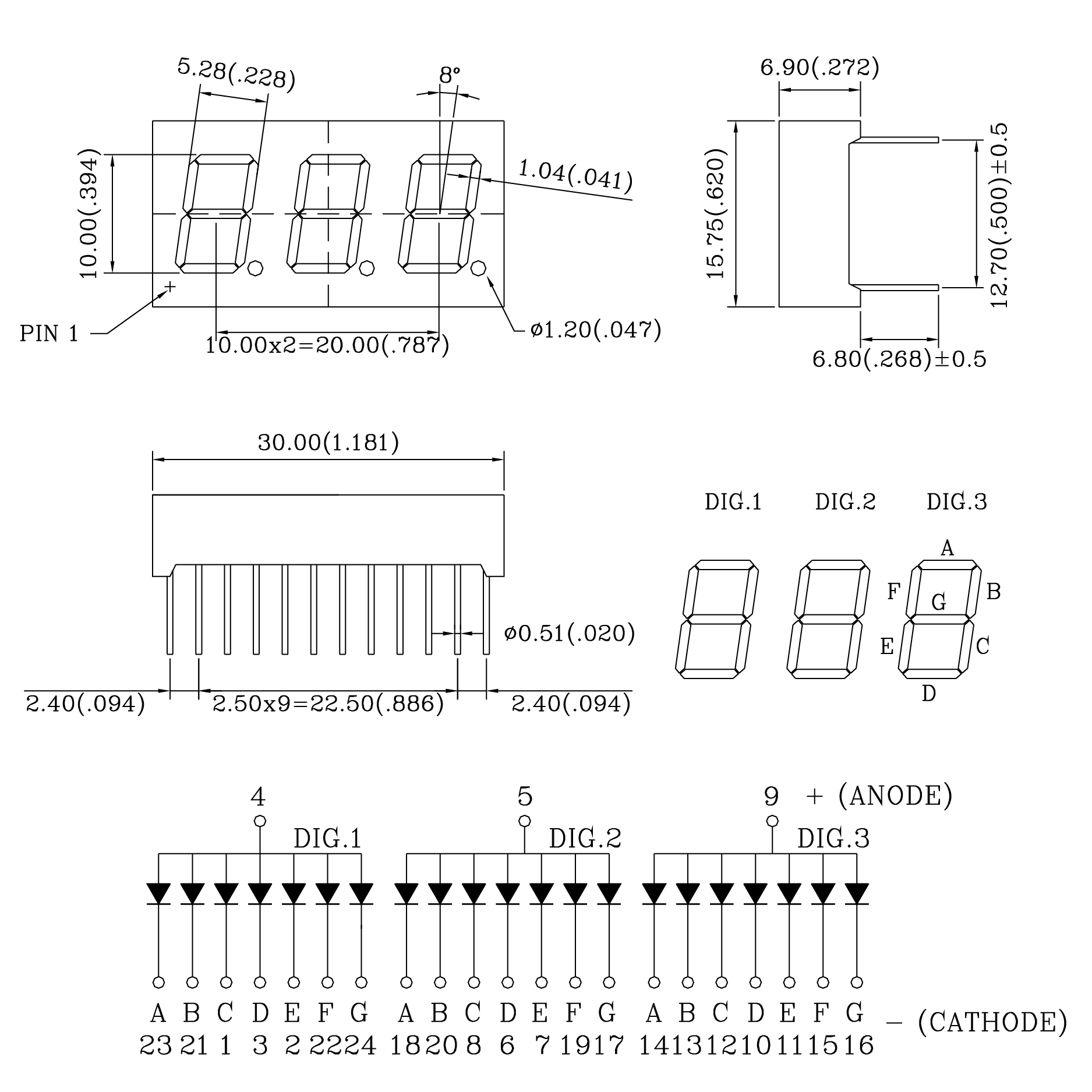 Products｜Display｜Three Digit-403 - Para Light Electronics Co., Ltd.