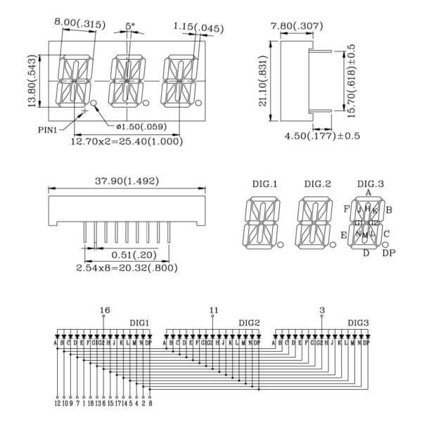 Products｜Display｜Alpha-Numeric-5B3 - Para Light Electronics Co., Ltd.